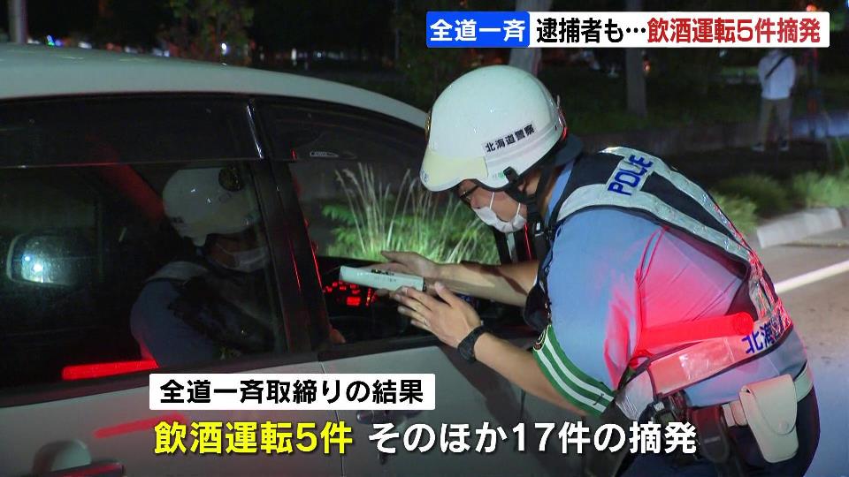 「飲酒運転根絶の日」に合わせ、全道一斉に取り締まり…5件の摘発、車検証や免許証不携帯などの違反も17件 Hbc News｜hbc北海道放送